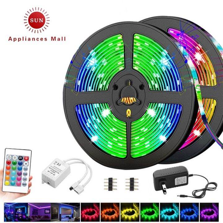 RGB Strip Lights 15M 20M LED Strip Light christmas light with Remote ...