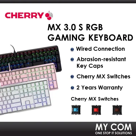 CHERRY MX 3.0 S RGB MC Keyboard MX Switch Mechanical Gaming Keyboard ...