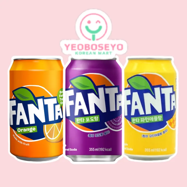 FANTA FLAVORED SODA (GRAPES, ORANGE, AND PINEAPPLE) 355ML | Lazada PH