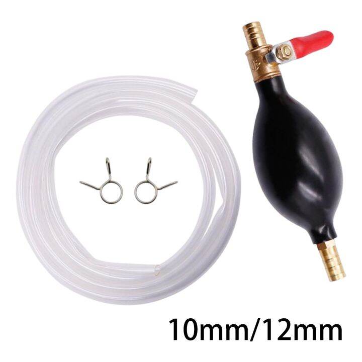Manual Siphon Pump Control Valve with Hose Clip Portable 2M Syphon Hose ...