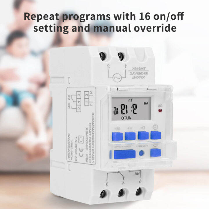 Electronic Weekly 7 Days Programmable Digital Time Relay Timer Switch