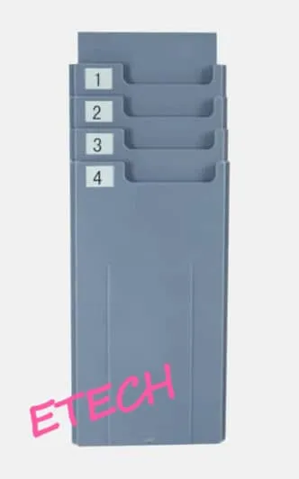 4 Column/4 Slot Plastic Punch Card Rack/Punch Card Holder/Time Card ...