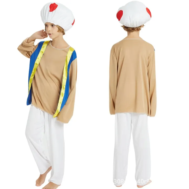 Super Mario Clothes Children Mario Cosplay Stage Halloween Costumes ...