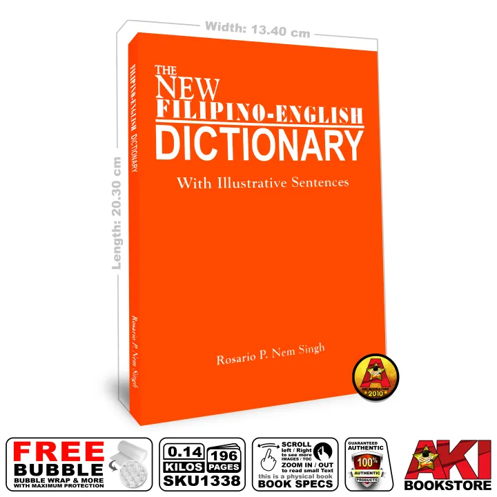AUTHENTIC The New Filipino-English Dictionary With Illustrative ...