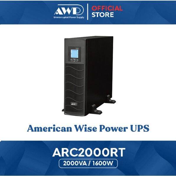 AWP ArcPure 1600W-2000VA UPS Pure Sine Wave with AVR Uninterruptible ...