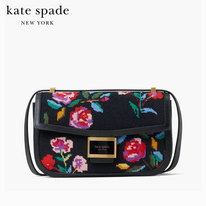 KATE SPADE NEW YORK KATY AUTUMN FLORAL NEEDLEPOINT MEDIUM CONVERTIBLE ...