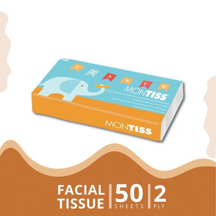 Tisu MONTISS 50 sheets tissue facial travel pack 2 ply | Lazada Indonesia