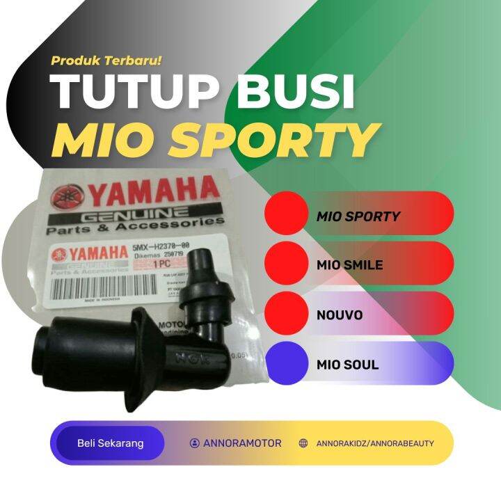 Tutup kepala cop busi original Yamaha Mio sporty smile soul Nouvo Fino ...