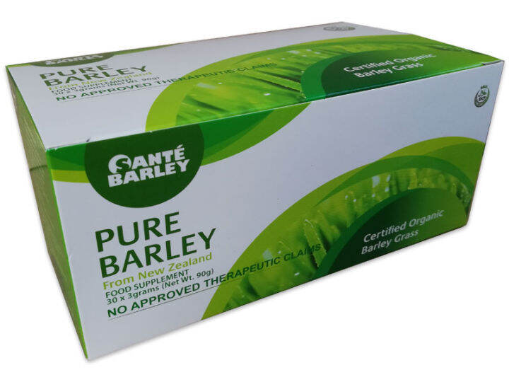Sante Barley Pure Barley Food Supplement 30 x 3grams (Net Wt. 90 g ...