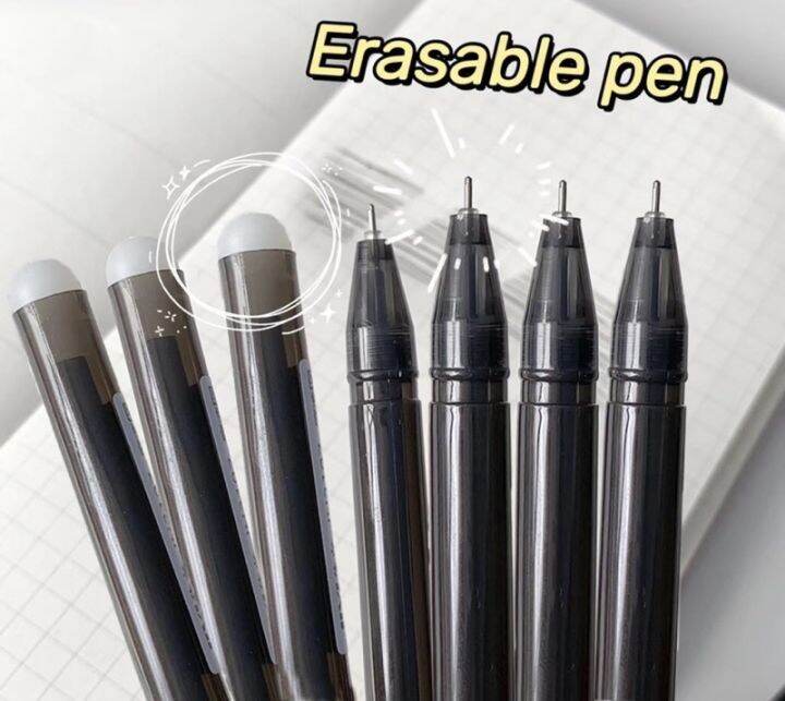 friction pen erasable ballpen with eraser black refill set 0.5mm ...