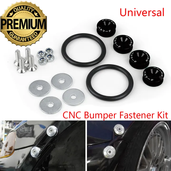 【คลังสินค้าพร้อม】 Universal CNC Bumper Quick Release Fastener Kit Black ...