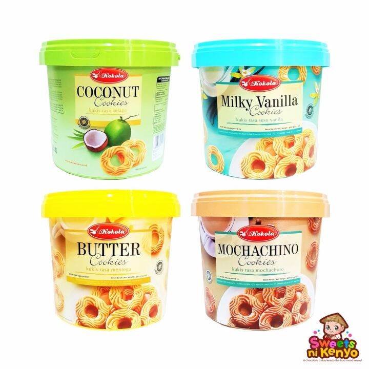 Kokola Kukis Milky/ Butter Cookies Bucket 400g | Lazada PH