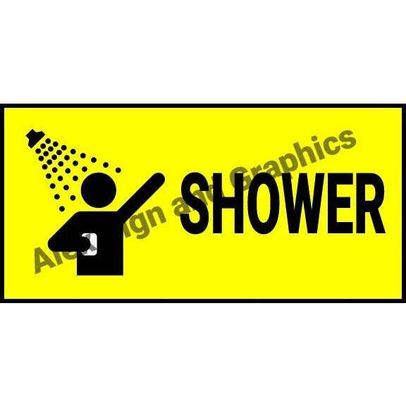 Shower PVC Signage - 3.75 x 7.5 inches | Lazada PH