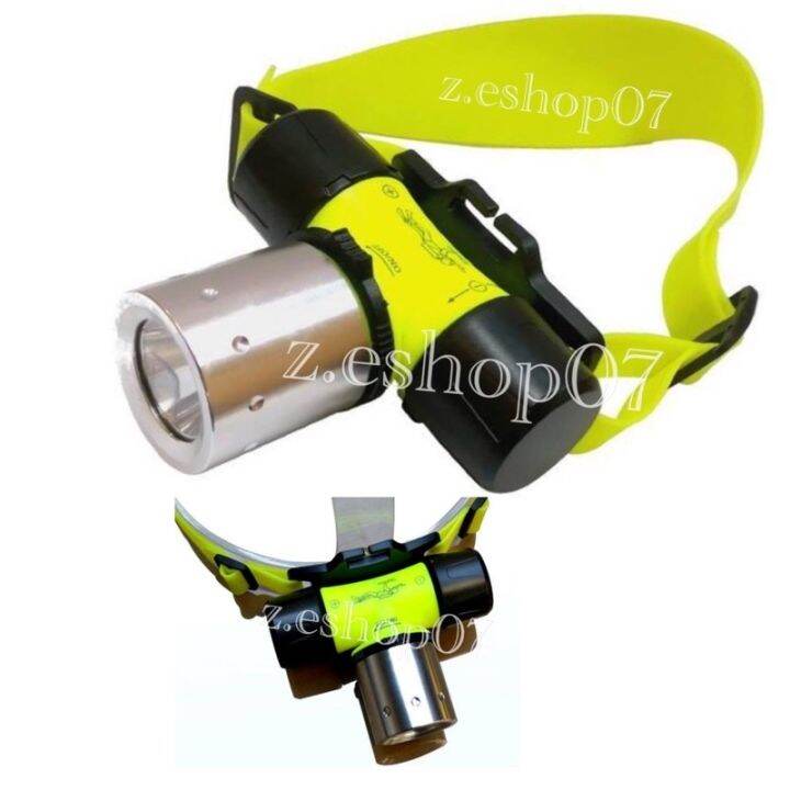 Professional flashlight / headlamp for Scuba diving water proof ...