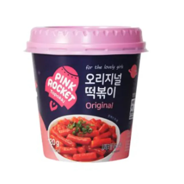 (ORIGINAL) Pink Rocket Topokki Original Flavor 120g | Lazada PH