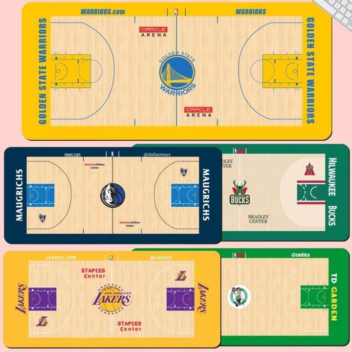 สนามบาสเกตบอล Nba แผ่นรองเมาส์ขนาดใหญ่พิเศษ Jamescurry Keypad Lakers ...