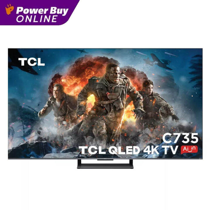 TCL ทีวี C735 UHD QLED (65", 4K, Google TV, ปี 2023) รุ่น 65C735 | Lazada.co.th