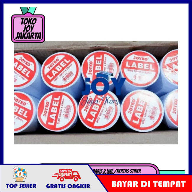 Isi Label Harga Joyko 2 Baris 2 line /Kertas Stiker Harga Joyko Grosir ...