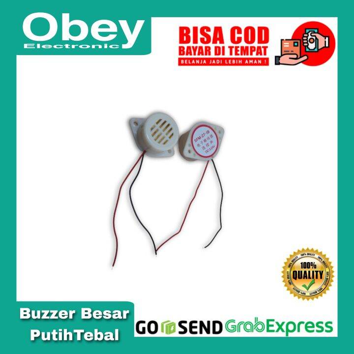 Buzzer Besar Putih Tebal DC 3-12 volt | Lazada Indonesia