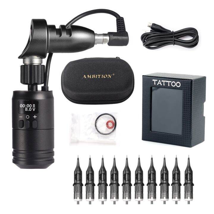 Ambition Wireless Tattoo Motor Machine Set | Lazada PH
