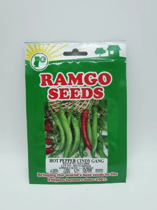 RAMGO HOT PEPPER CINDY GANG SEEDS ( ORIGINAL GARDEN PACK ) | Lazada PH