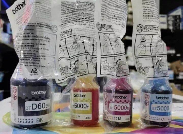 Brother Original BTD60BK BT5000 Black Cyan Magenta Yellow Ink set ...