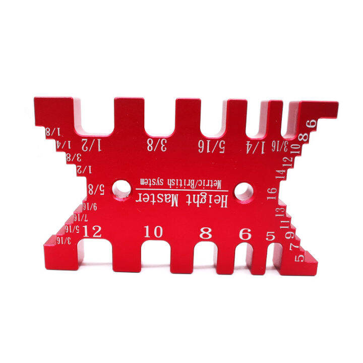 Aluminum Dovetail Jig Tenon Caliper Metric and Imperial Scale Card ...