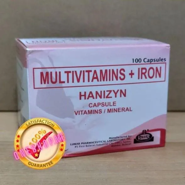 HANIZYN Multivitamins Iron 100 Capsules | Lazada PH