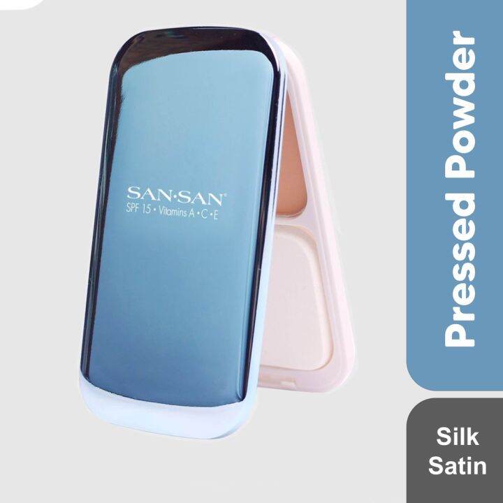 San San Pressed Powder 10g Silk Satin Honey Porcelain Light Ivory ...