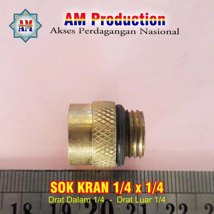 Sok Kran 1/4x1/4, Shock Kran 1/4x1/4, Drat Dalam 1/4, Drat Luar 1/4 ...