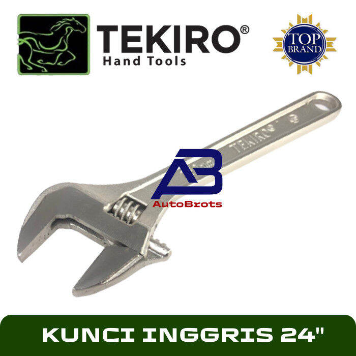 TEKIRO Kunci Inggris 24 INCH / Adjustable Wrench Chrome 24" | Lazada ...