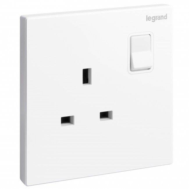 Legrand Galion 13A Switch Socket (Champagne/ Dark Silver/ White) | Lazada
