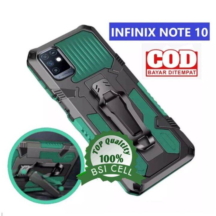 INFINIX NOTE 10 (X693) CASING STANDING BACK KLIP HARD CASE HP ROBOT NEW ...