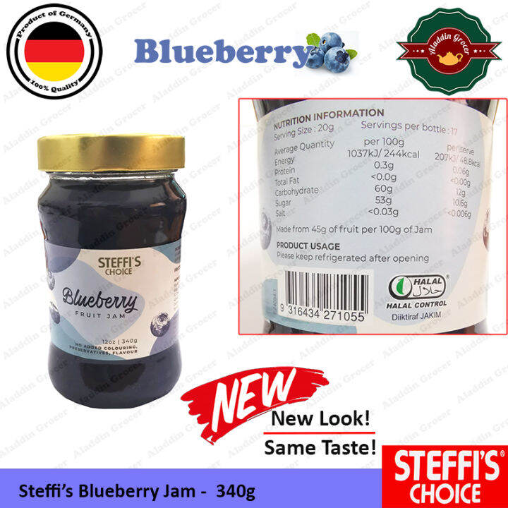 Steffi's Choice Assorted Jam - Blueberry **Expiry: Sep 2024** | Lazada