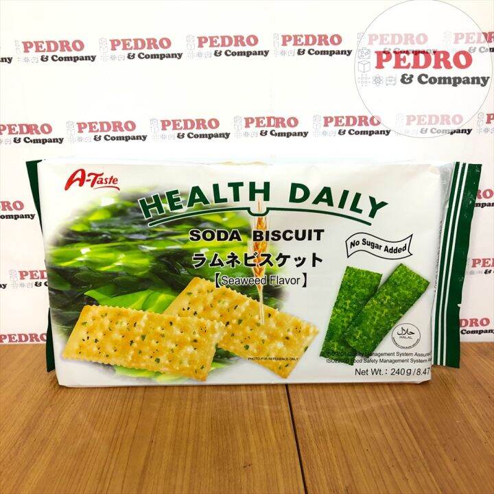 A taste healthy daily Biscuit SEAWEED rumput laut soda biscuit 240 gram ...