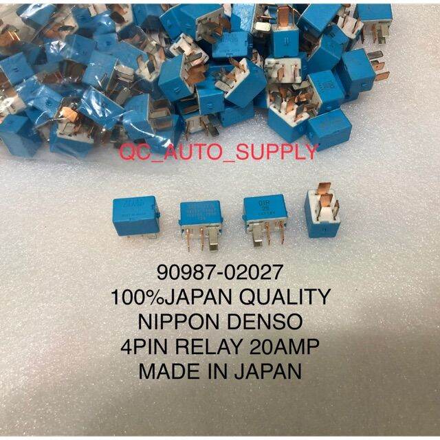 90987-02027 ORIGINAL 4PIN RELAY NIPPON DENSO FOR PERODUA MYVI, ALZA ...