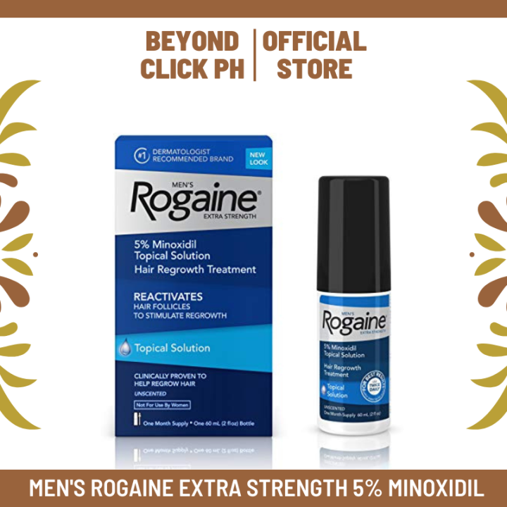Mens Rogaine Topical Solution Liquid Minoxidii 5 Extra Strength Hair