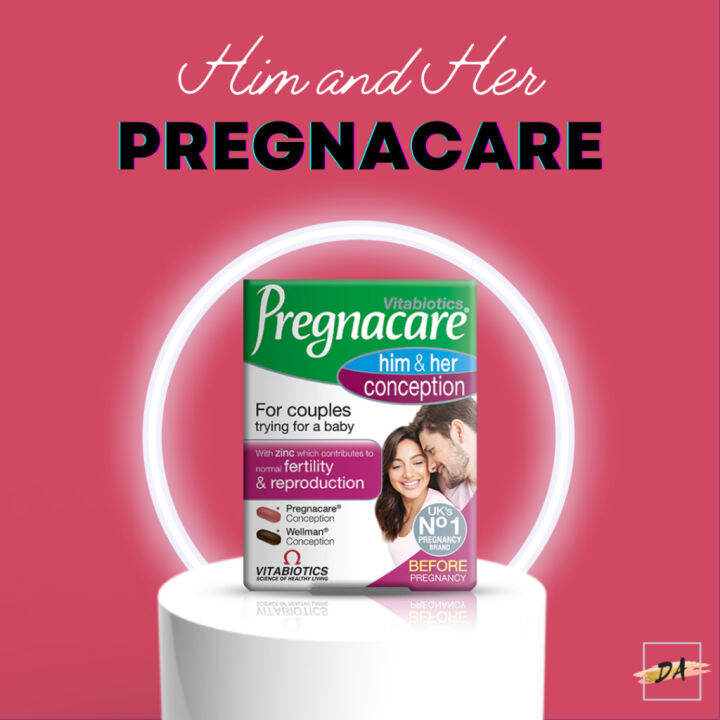 READYSTOCK Vitabiotics Pregnacare Him and Her Conception - 60 Tablets | Lazada