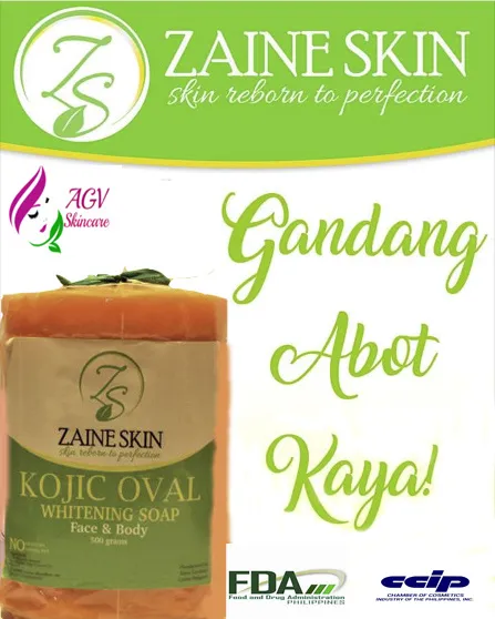 ZAINE SKIN KOJIC OVAL WHITENING SOAP SOAP 500G/ ZAINE MILK WHIP SOAP ...