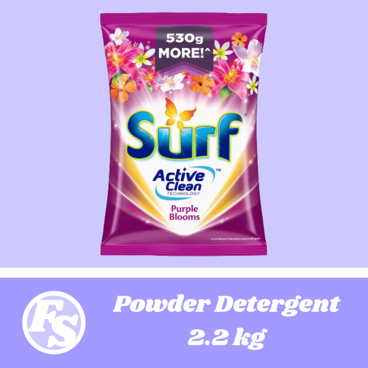 Surf With Active Clean Purple Blooms Powder Detergent 2.2kg | Lazada PH