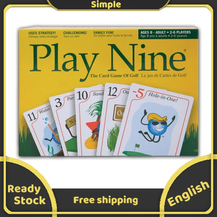 Play Nine Board Game The Card Game of Golf Family Party Game | Lazada PH