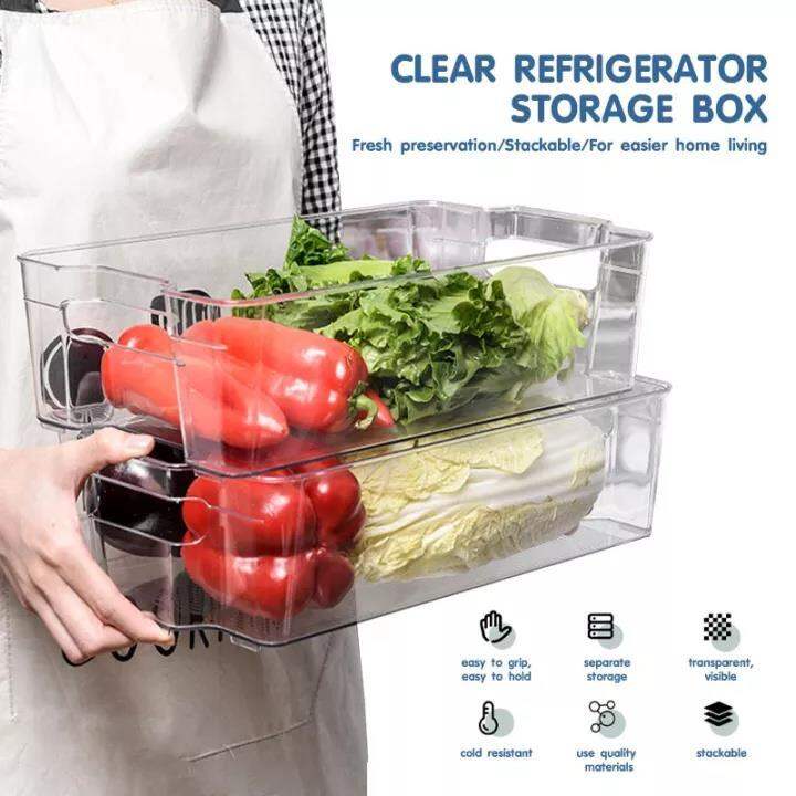 ♠♦ Transparent Refrigerator organizer Acrylic Makeup Organizers Food ...