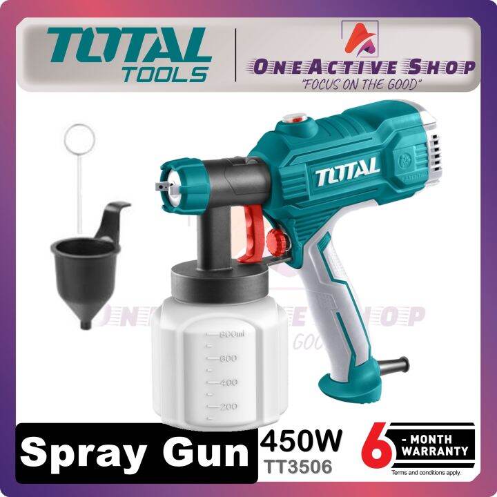 TOTAL Spray Gun 450W Industrial TT3506 - 6 MONTH WARRANTY | Lazada