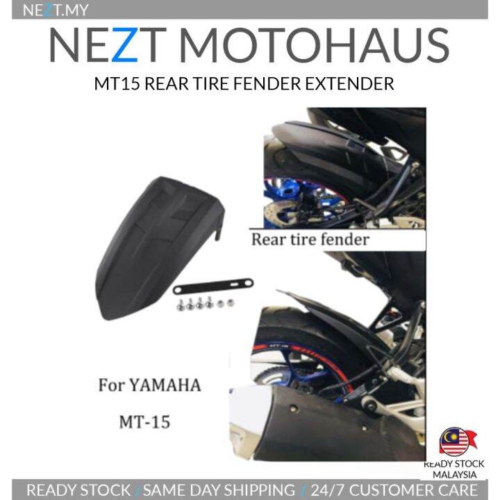 YAMAHA MT15 REAR TYRE FENDER EXTENDER ANTI SPLASH | Lazada