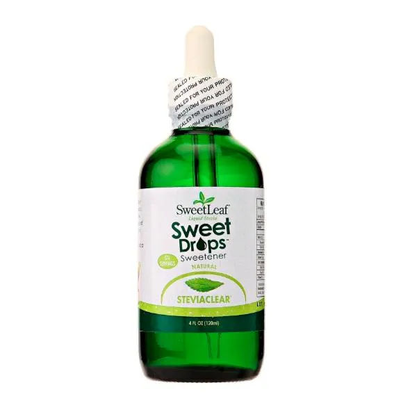 SweetLeaf Sweet Drops Liquid Stevia Sweetener SteviaClear 4 Ounce ...