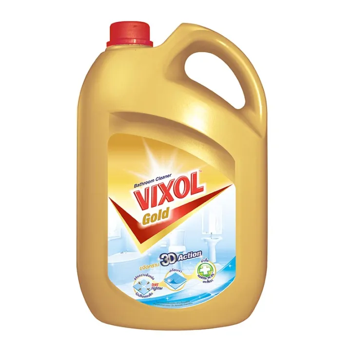 Vixol Gold Bathroom Cleaner 3D Action 3500 ml | Lazada.co.th