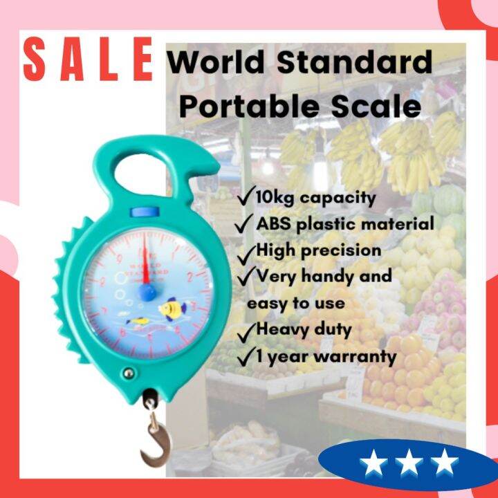 World Standard 10kg Portable Kilohan Scale WS-SPHS-BTZ02-10 | Lazada PH