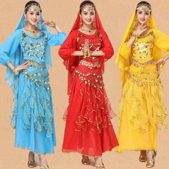 Indian Dance Suit Adult Female Belly Dance Performance Clothing