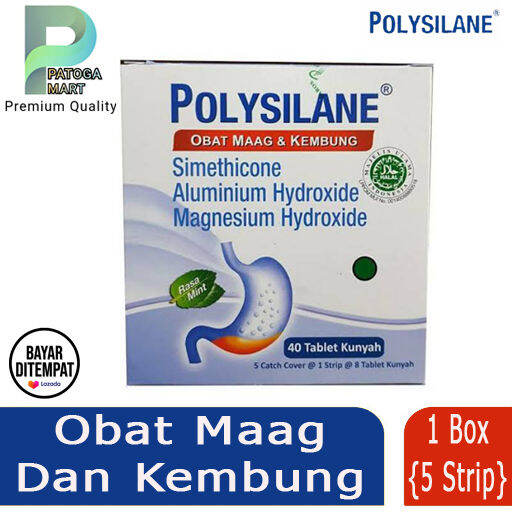 POLYSILANE Tablet 1 Box Isi 5 Strip (40Tablet)- Patoga Mart | Lazada ...
