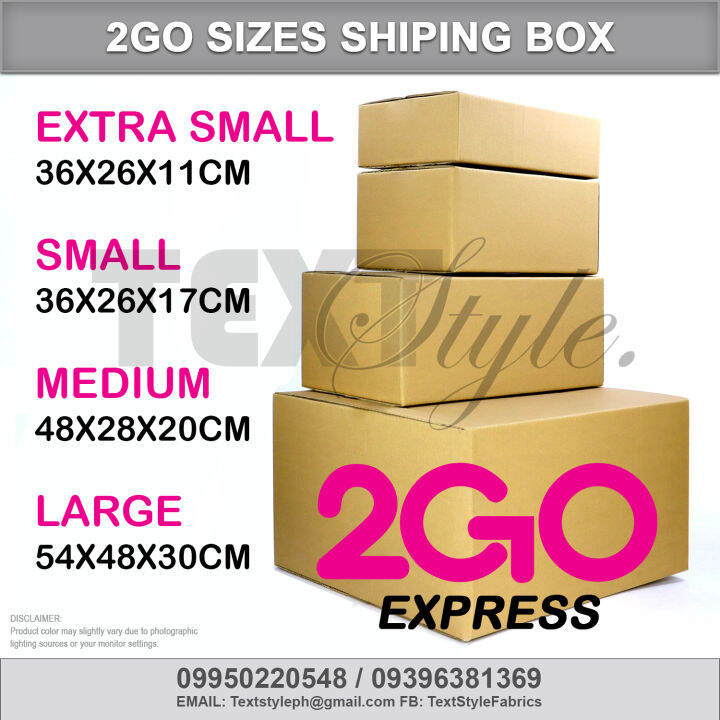 Textstyle 2Go Express Size Corrugated Boxes Shipping Box Mailing Box ...